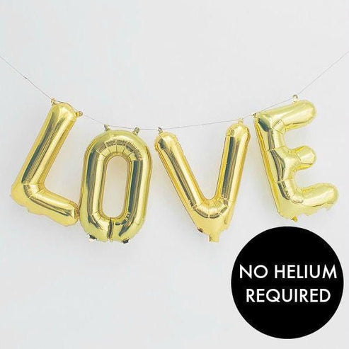 Balloon Letters | 16" Gold Balloon Letters | Online Balloonery – Pretty ...