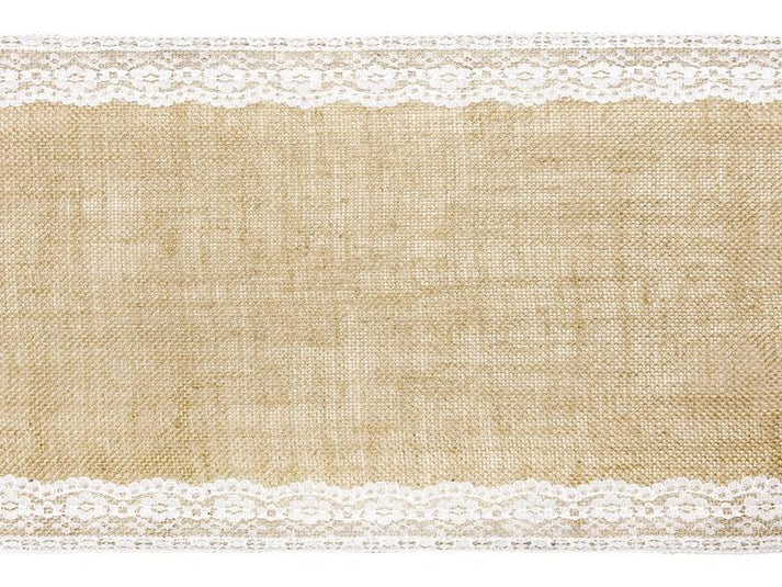 Burlap Table Runner | Lace Table Runner | Party Supplies – Pretty ...
