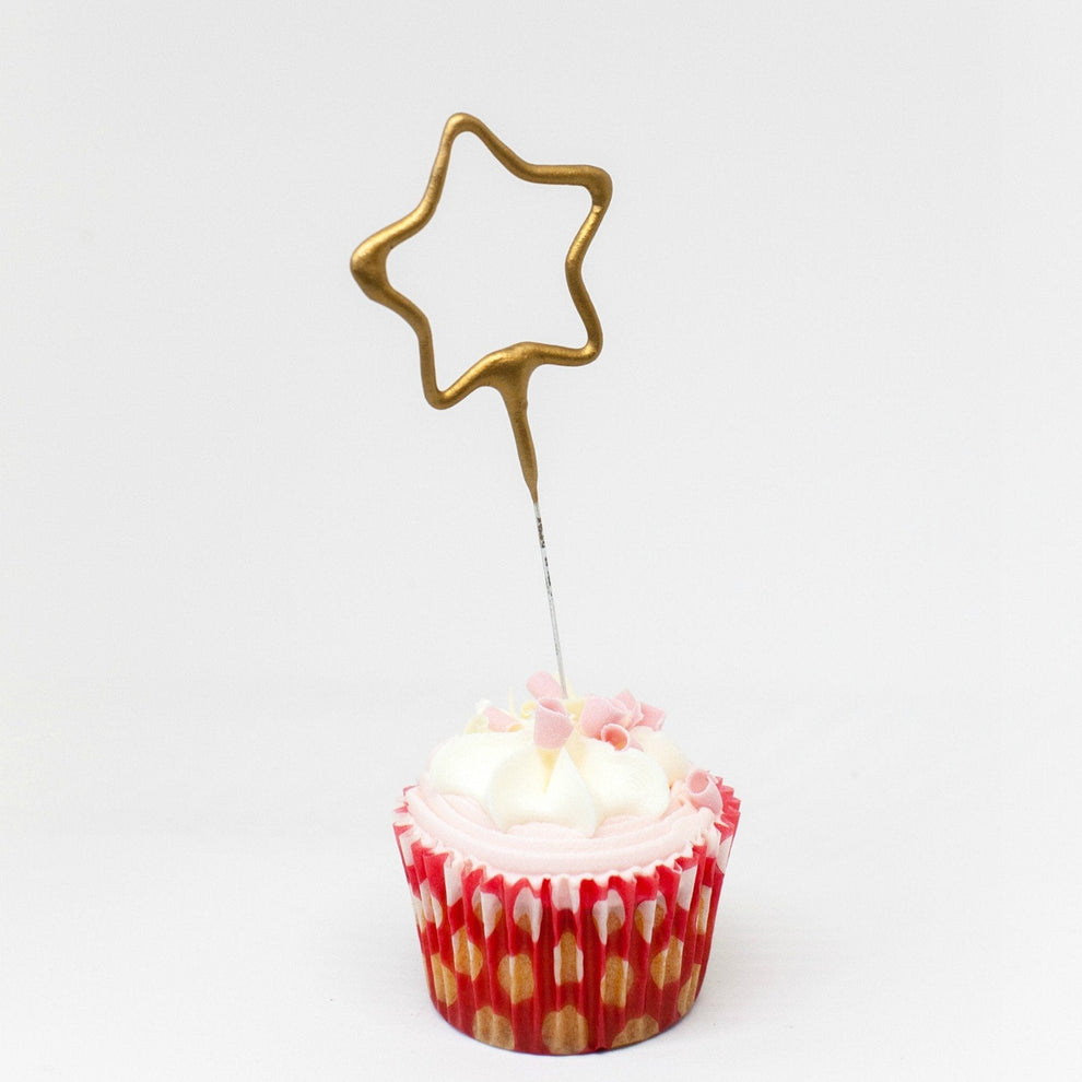Gold Cake Star Sparkler | Cake Candles and Sparklers – Pretty Little ...
