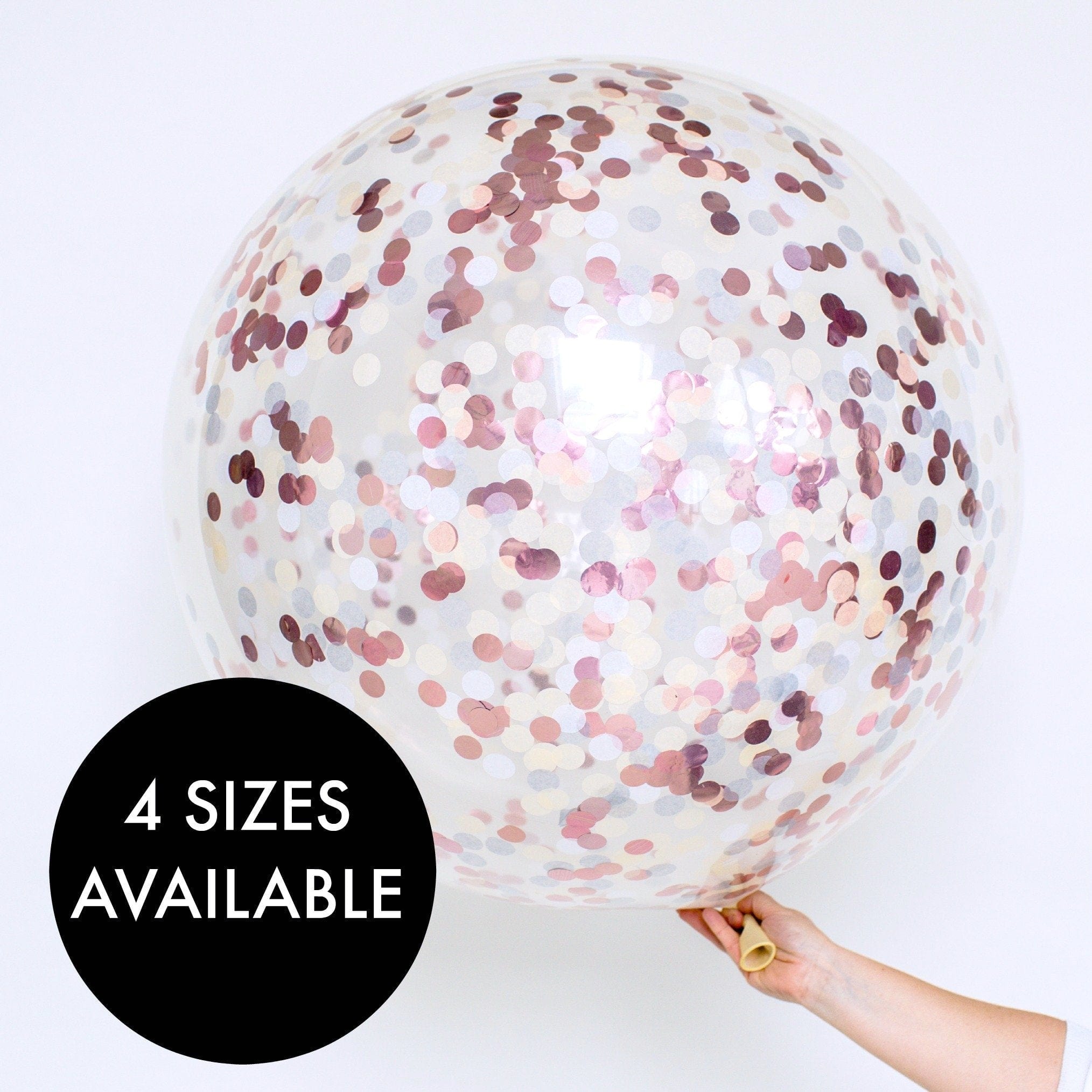 Confetti Balloons | Rose Gold Confetti Filled Balloons UK – Pretty ...