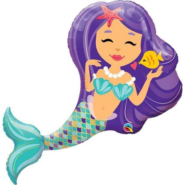 Mermaid Balloon | Little Mermaid Giant Balloon | Foil Balloon Shapes ...