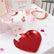 Glossy Heart Plates - Pink Heart Plates | Valentines Party Supplies ...