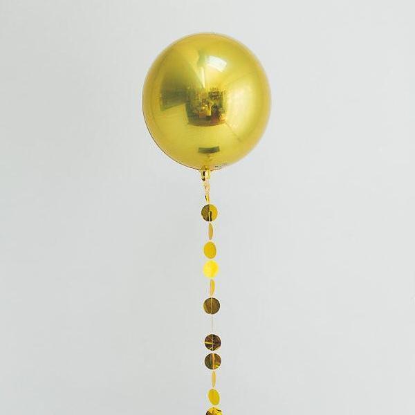 Orb Balloons 16" | Gold Orbz Balloons | Helium Balloons for Events ...