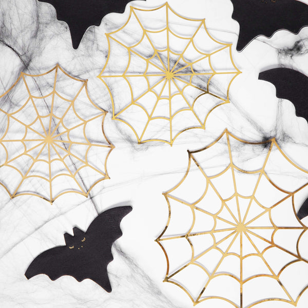 Gold Spiderweb Decorations | Cool Halloween Party Decorations – Pretty ...