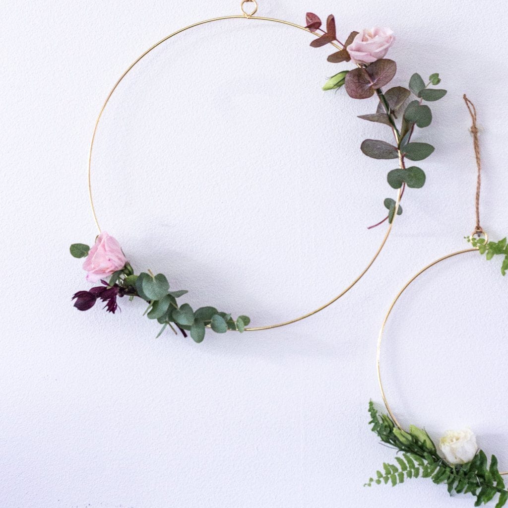 Metal Hoop Decorations | Floral Hanging Hoops | Wedding Decor – Pretty ...