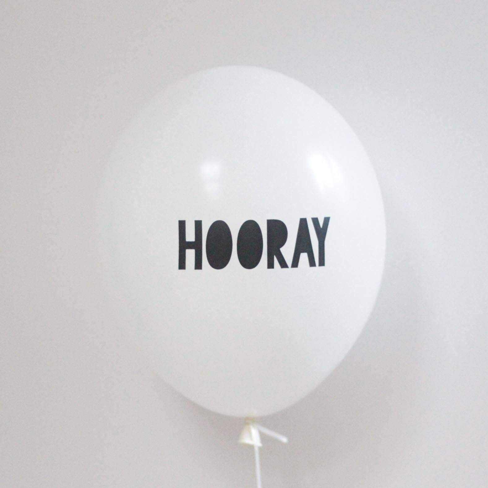 Hooray Balloons White | Boutique Balloons | Online Balloonery – Pretty ...