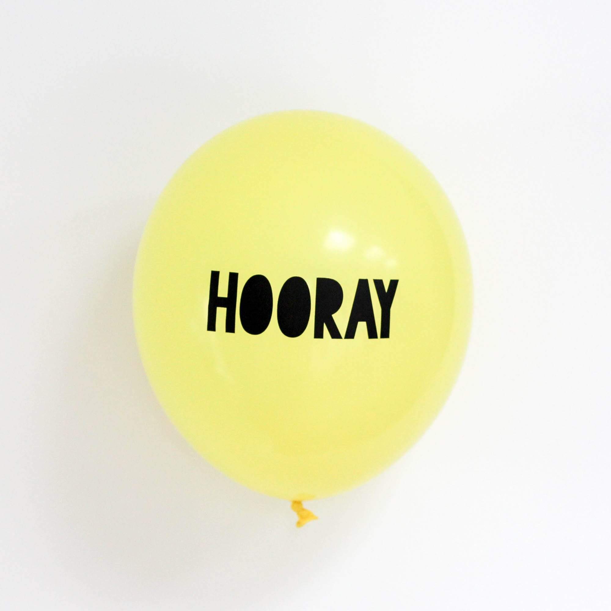 Hooray Balloons Yellow | Boutique Balloons | Online Balloonery – Pretty ...