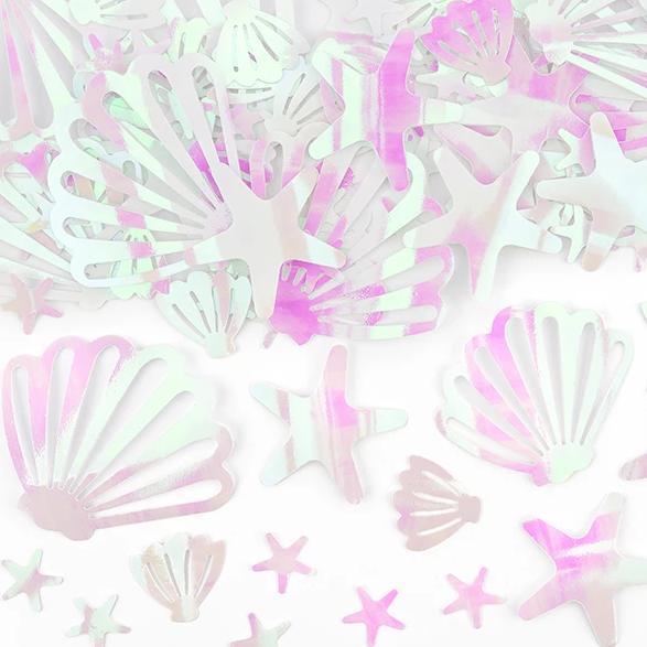 Iridescent Sea Shell Confetti | Under the Sea Party – Pretty Little ...