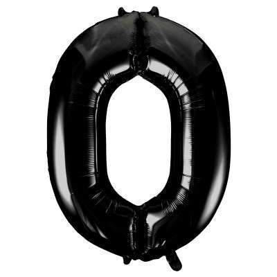 Large Foil Number Balloons | Black Number Helium Balloons online ...