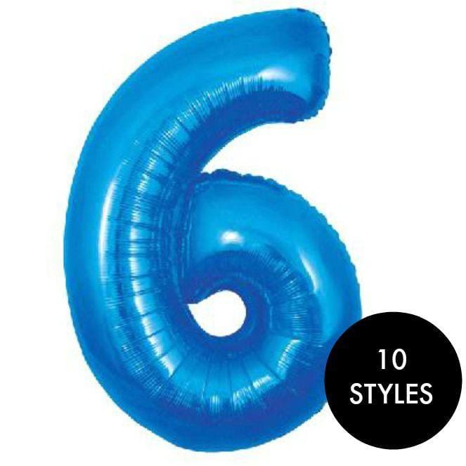 Large Balloon Numbers | Blue Foil Number Balloon 34" – Pretty Little ...