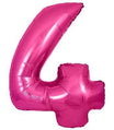 Large Foil Number Balloons | Pink Number Helium Balloons online ...