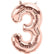 Large Foil Number Balloons | Rose Gold Number Helium Balloons online ...