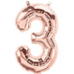 Large Foil Number Balloons | Rose Gold Number Helium Balloons online ...