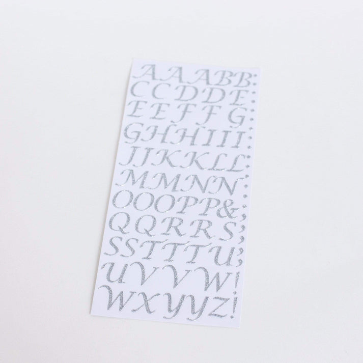Silver Alphabet Letter Stickers | Party Crafts | Pretty Little Party ...