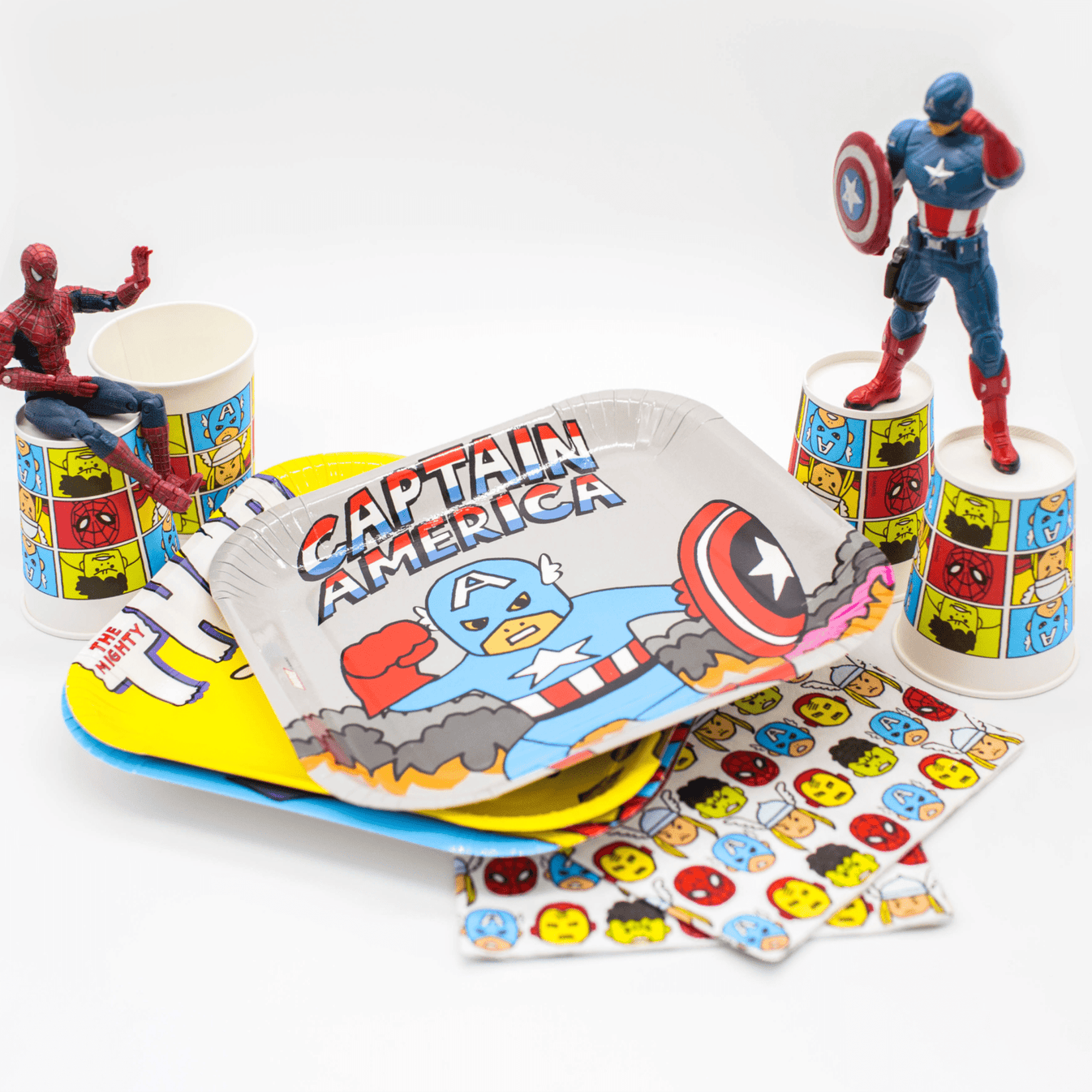 Marvel Avengers Party Plates | Superhero Paper Plates | Party Ideas ...