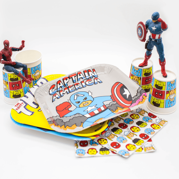 Marvel Avengers Party Plates | Superhero Paper Plates | Party Ideas ...