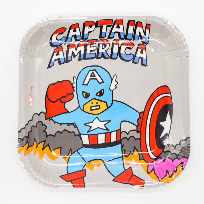 Marvel Avengers Party Plates | Superhero Paper Plates | Party Ideas ...