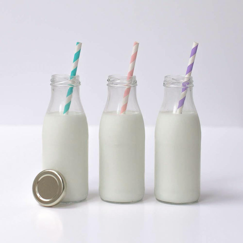Mini Milk Bottle | Party Drinks Bottles & Glassware – Pretty Little ...