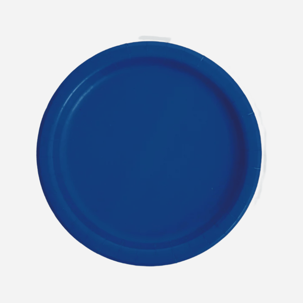 Navy Blue Paper Plates | Plain Party Plates & Cups | Solid Colour ...