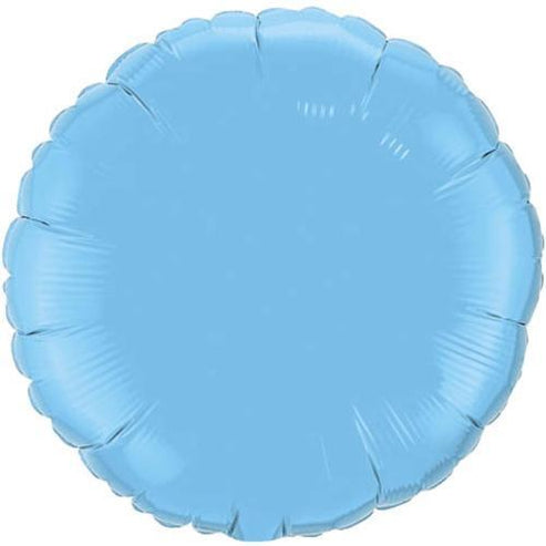 Pale Blue Round Foil Balloon | Helium Balloon | Online Balloonery ...
