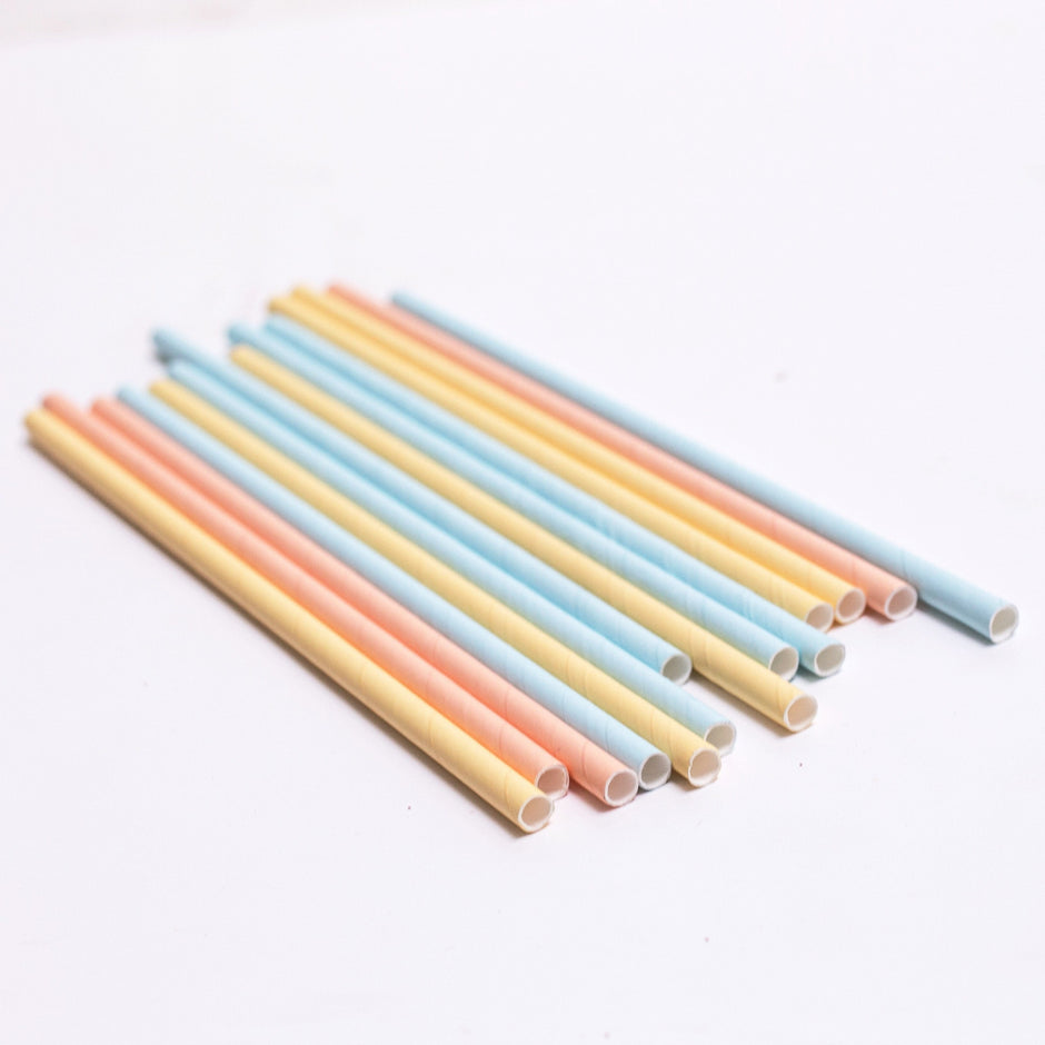 Striped Paper Straws UK | Biodegradable Paper Straws – Pretty Little ...