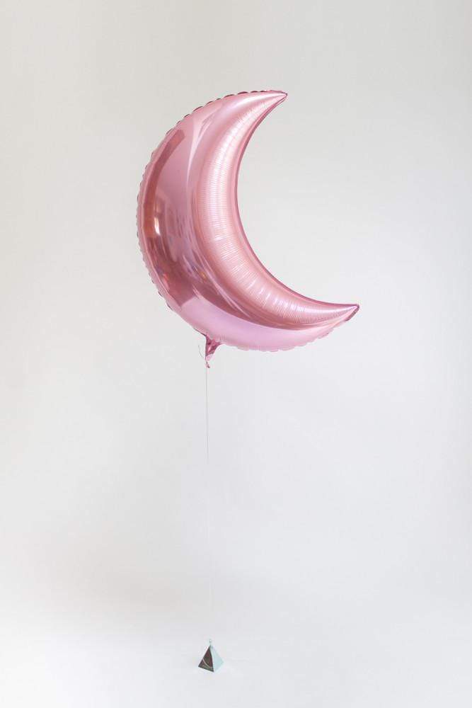 Pink Crescent Moon Balloon | Crescent Balloons | Online Balloonery ...
