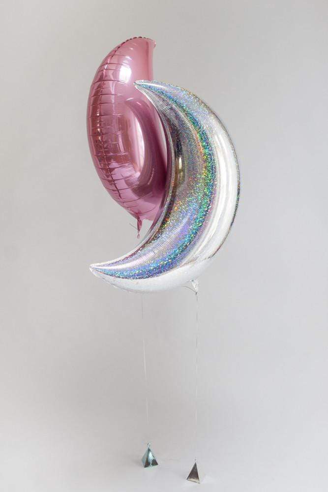 Pink Crescent Moon Balloon | Crescent Balloons | Online Balloonery ...