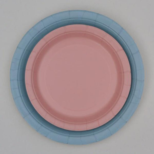 Pink Paper Plates | Plain Party Plates and Cups | Colour Block Party ...