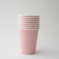 Pastel Pink Paper Cups | Plain Party Cups and Plates | Solid Colour ...