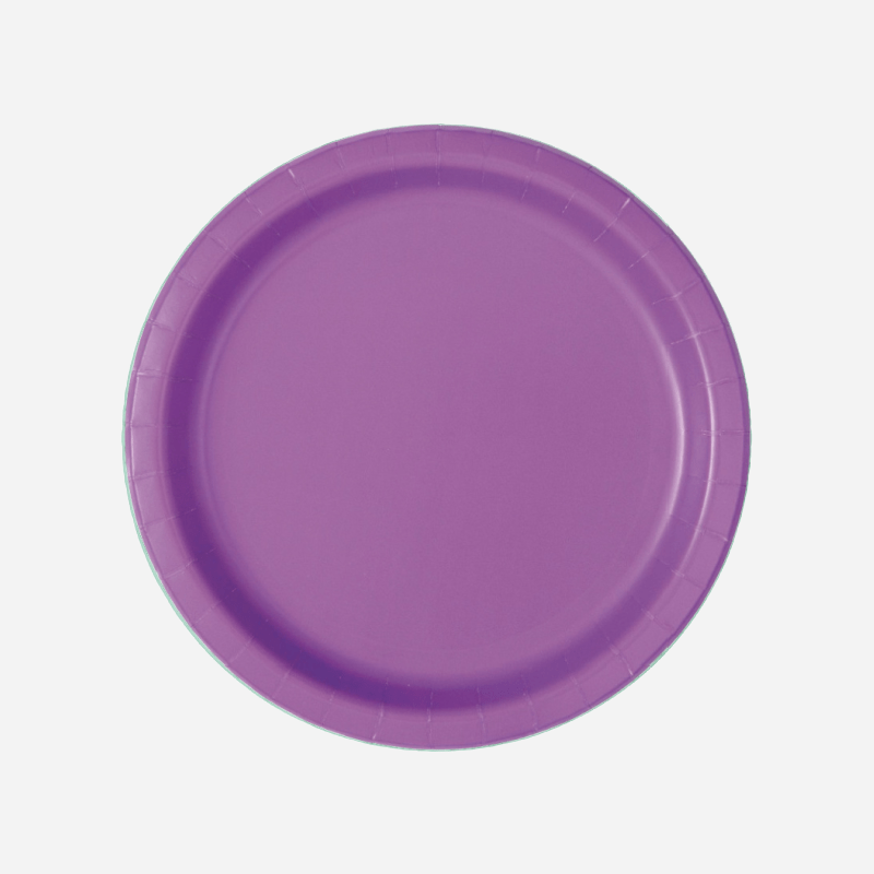 Purple Paper Plates | Plain Party Plates & Cups | Solid Colour – Pretty ...