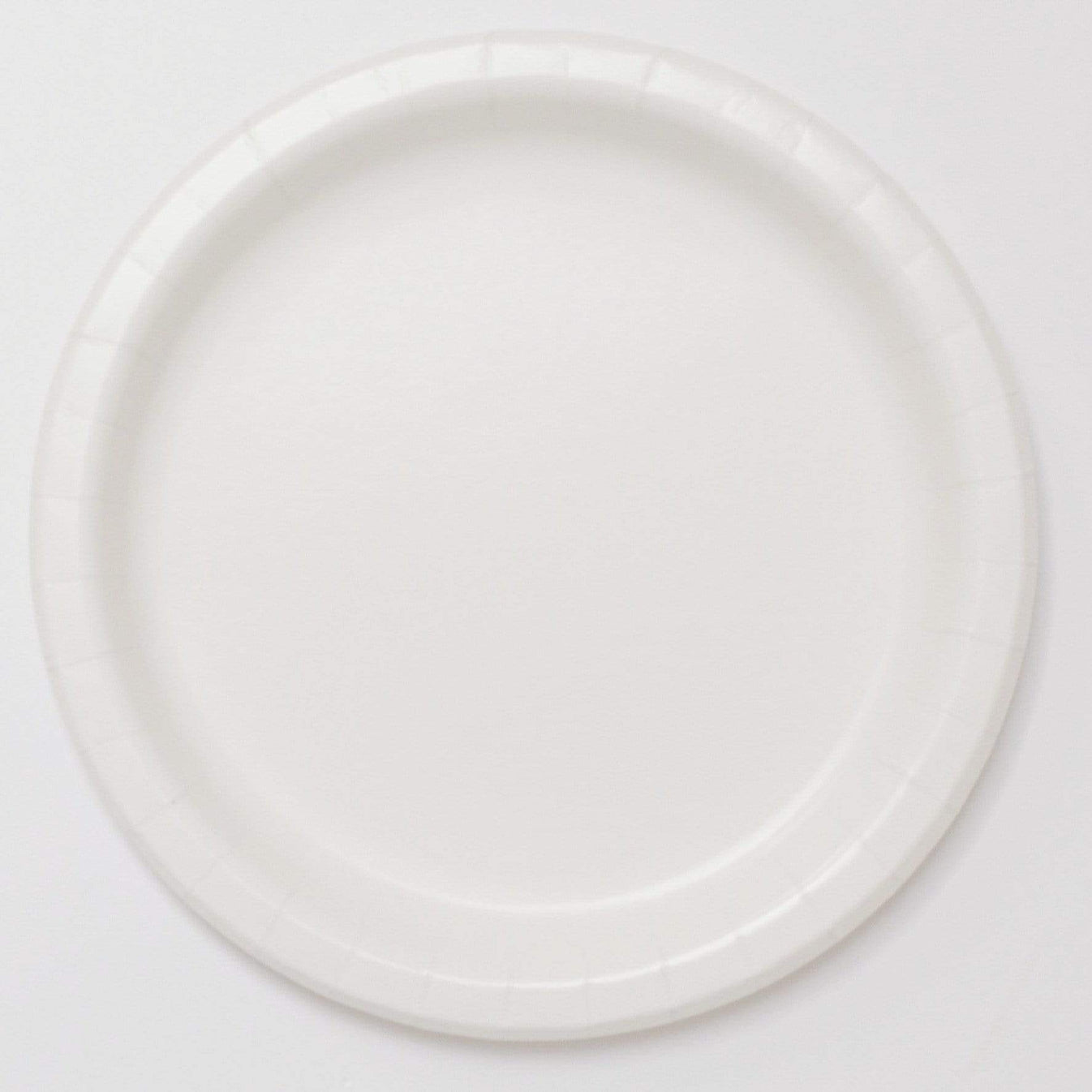 White Paper Plates | Plain Party Plates and Cups | Solid Colour ...