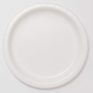 White Paper Plates | Plain Party Plates and Cups | Solid Colour ...