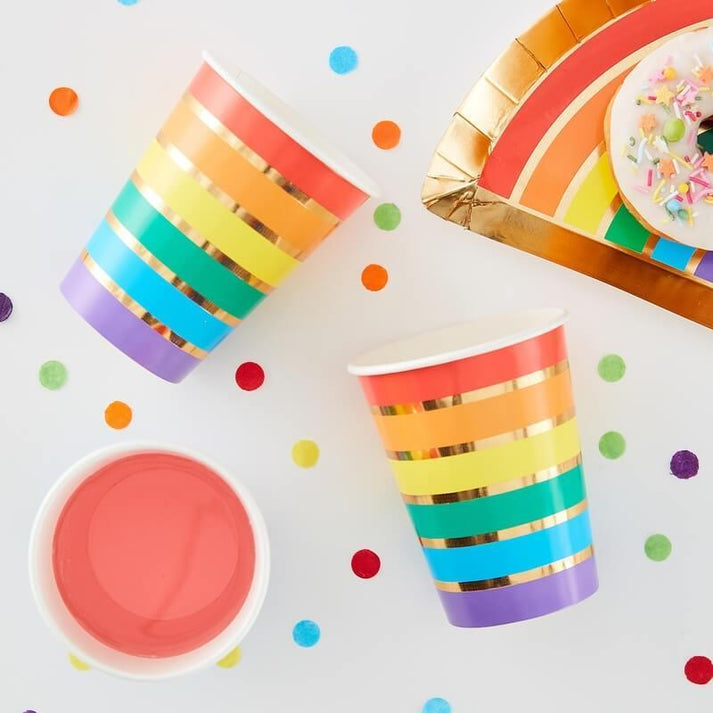 Rainbow Party Cups | Rainbow Party Cups | Ginger Ray UK – Pretty Little ...