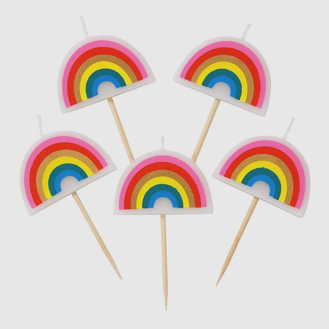 Rainbow Shaped Birthday Candle | Rainbow Party Supplies UK – Pretty ...