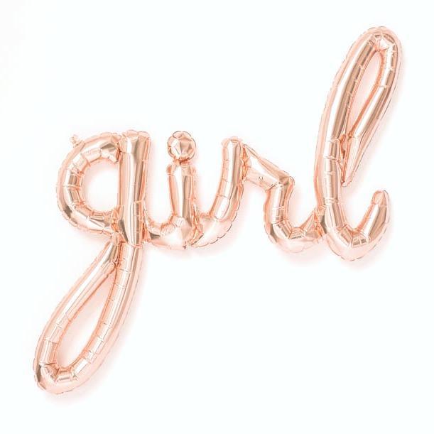 Girl Word Balloon | Girl Script Balloon | Baby Shower Balloons Online ...