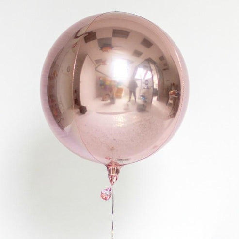 Orb Balloons | Rose Gold Orbz Balloons | Helium Balloons for Events ...