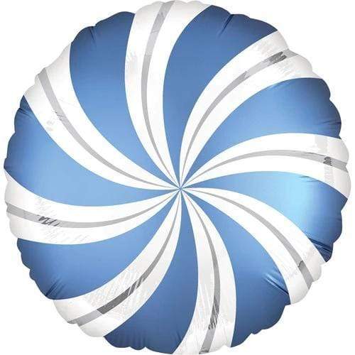 Candy Swirl Balloon | Christmas Candy Balloon Blue | Online Balloons ...