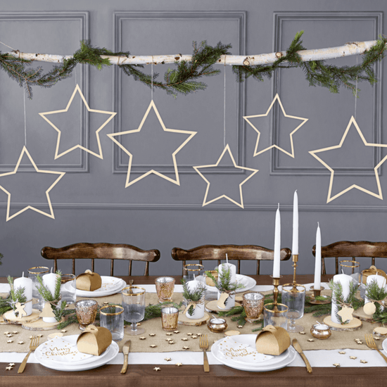 Wooden Star Decorations | Scandi Style Christmas | Unique Christmas ...