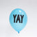 Yay Balloons Blue | Modern Party Balloons | Online Balloonery – Pretty ...